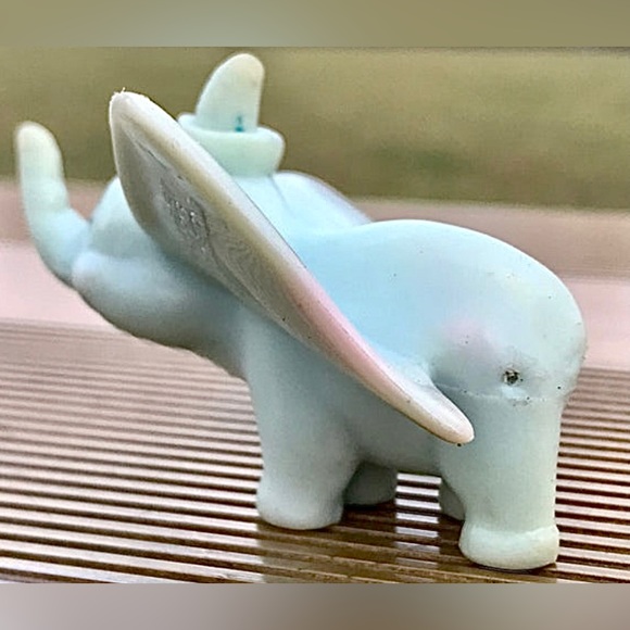 Disney | Toys | Vintage 97s Antique Miniature Blue Rubber Toy Elephant ...